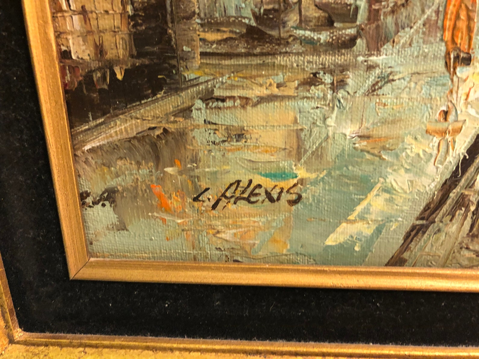 Oil painting by original French modernist L.Alexis painter art | Etsy