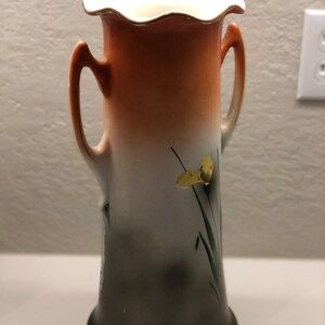 Royal Nippon Nishiki Hand Painted Floral Vase Gold Moriage Large 16 ...