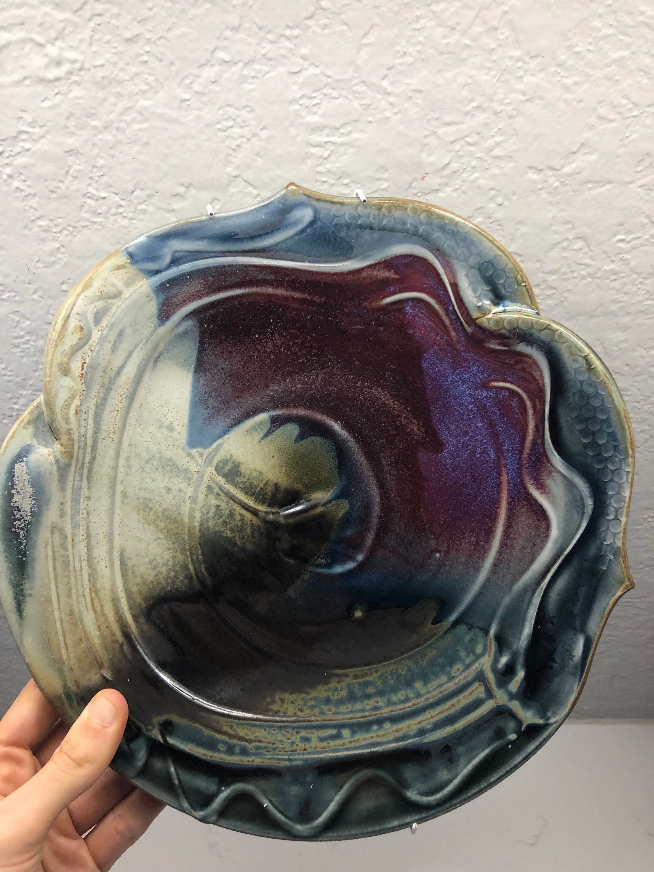 Shigemi Sanders Studio Pottery Platter Plate Wall Hanging - Etsy