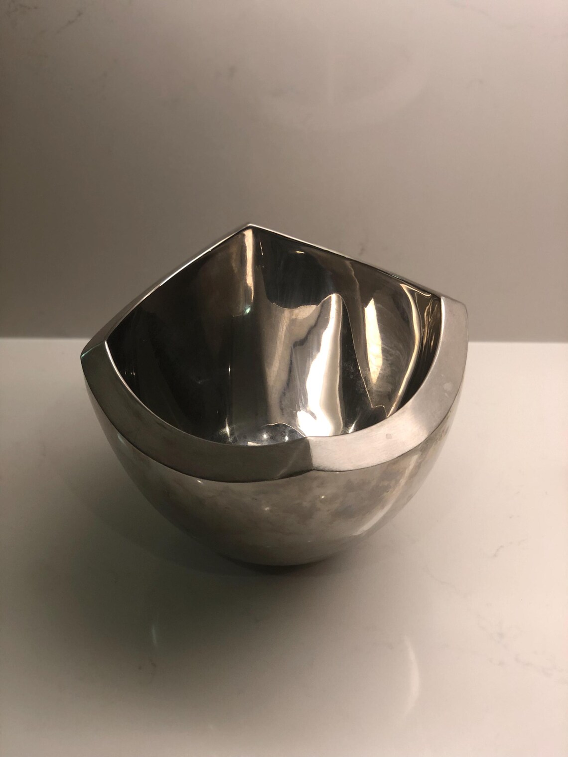 Yamazaki Signature Collection Bowl 18/10 Stainless Steel Abstract Shape ...