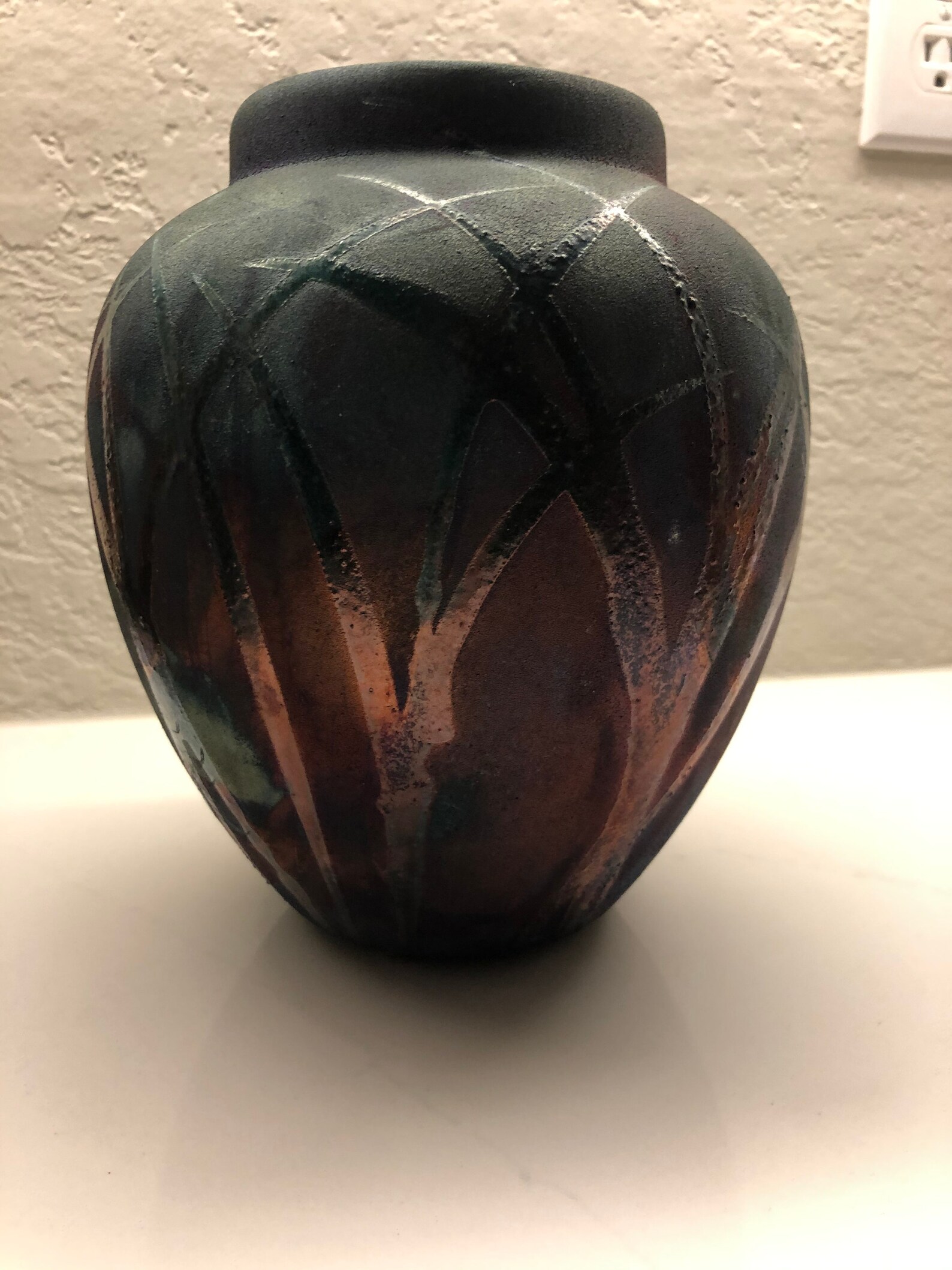 William K Turner Raku Studio Pottery Vase - Etsy