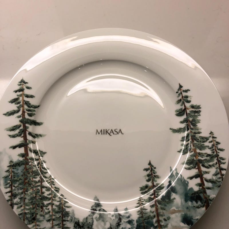Christmas Tree Dinner Plate Set - Etsy Israel