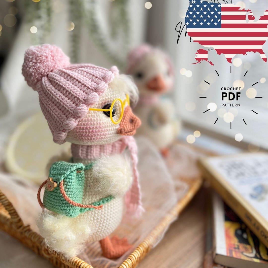 Dora Duck Crochet Pattern – Amigurumi Plush Toy PDF Tutorial - Etsy