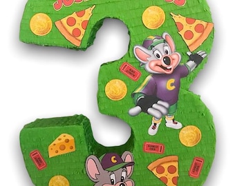 Chuck E Cheese Invitation - Etsy