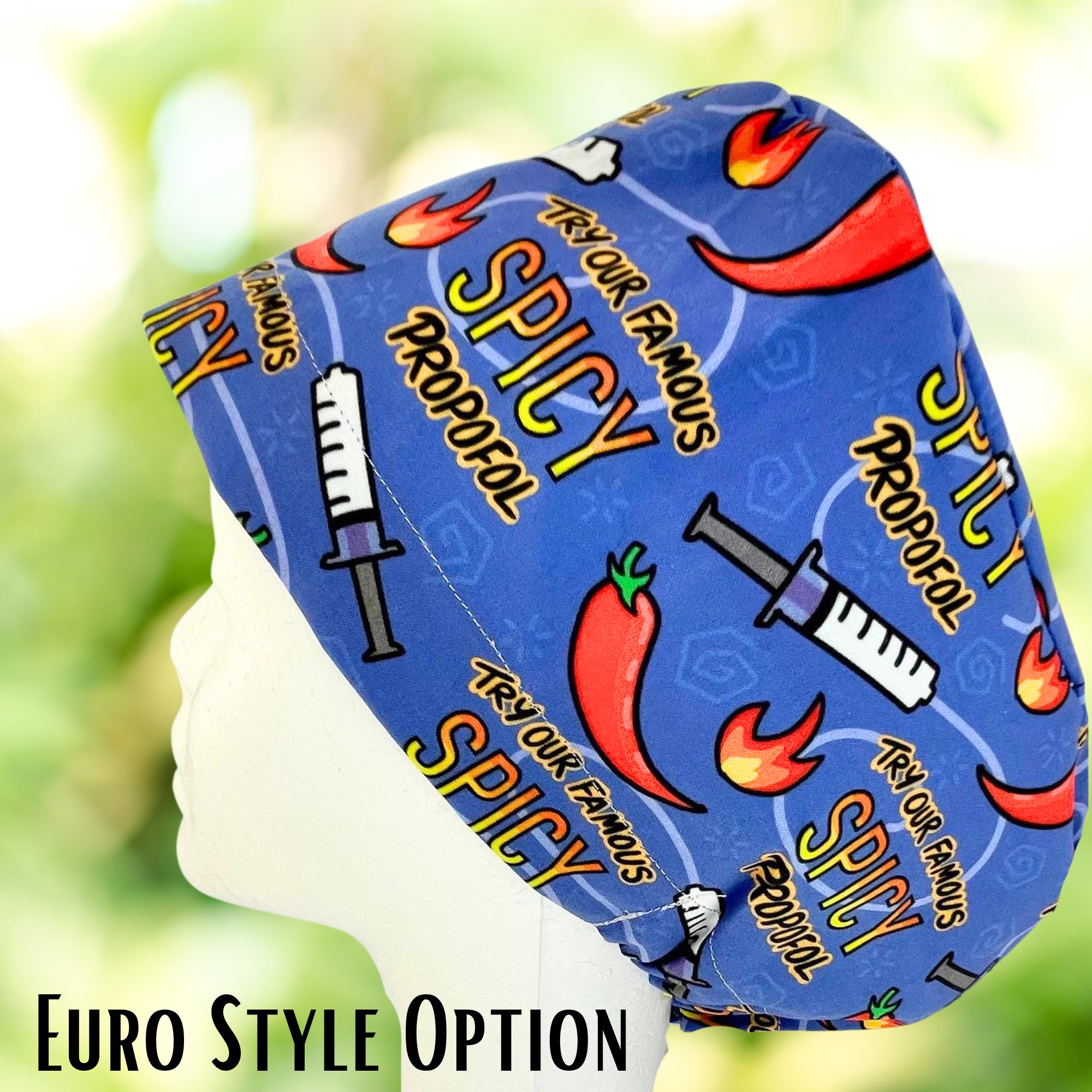 PREMIUM Spicy Propofol Euro or Modern Surgical Cap Healthcare Nurse Cap ...