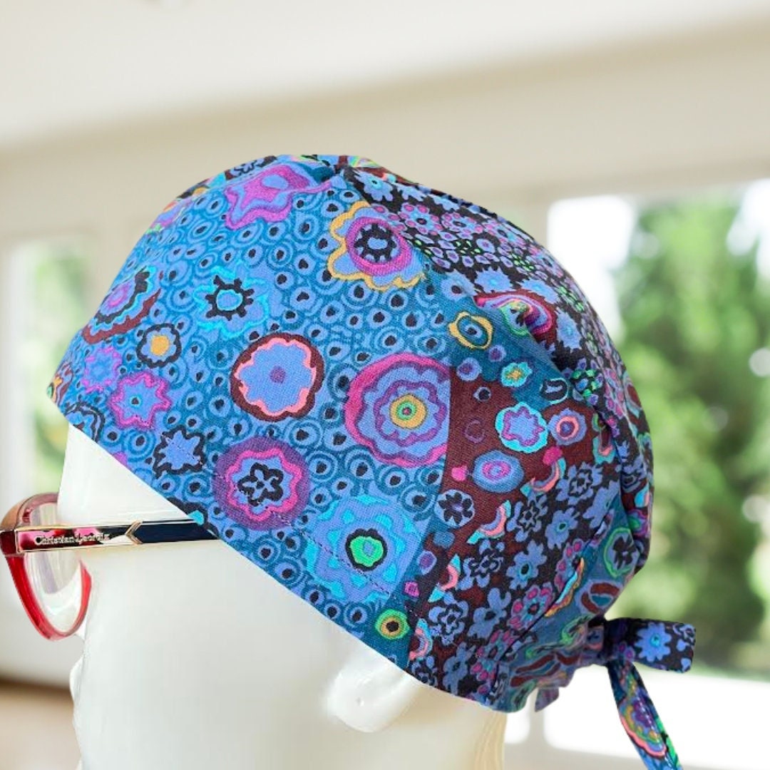 Premium Glass Drops~ Modern Scrub Cap, Nurse Cap, Scrub Hat, OR Scrub ...