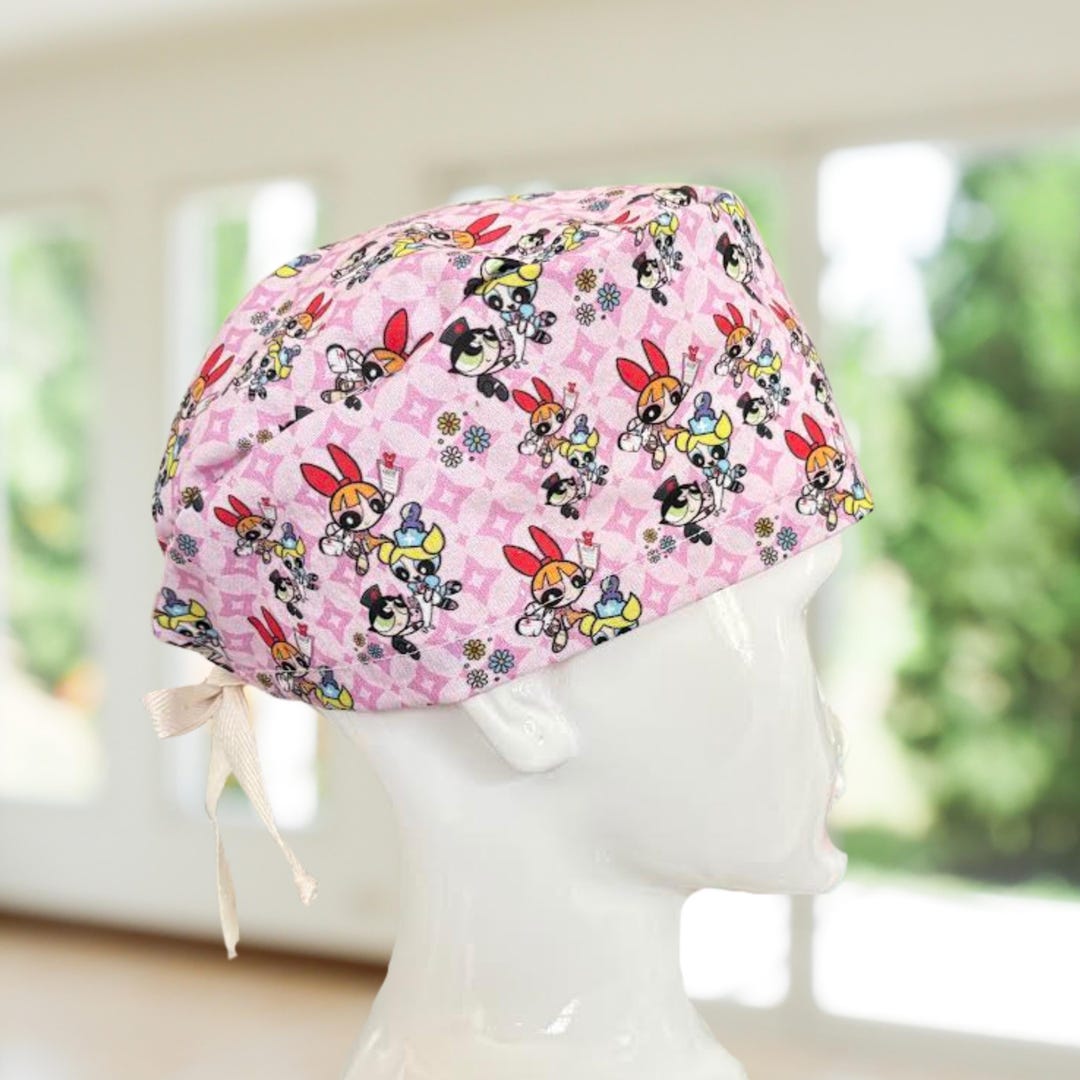Powerpuff Girls Scrub Cap: Modern Euro Surgical Hat - Etsy