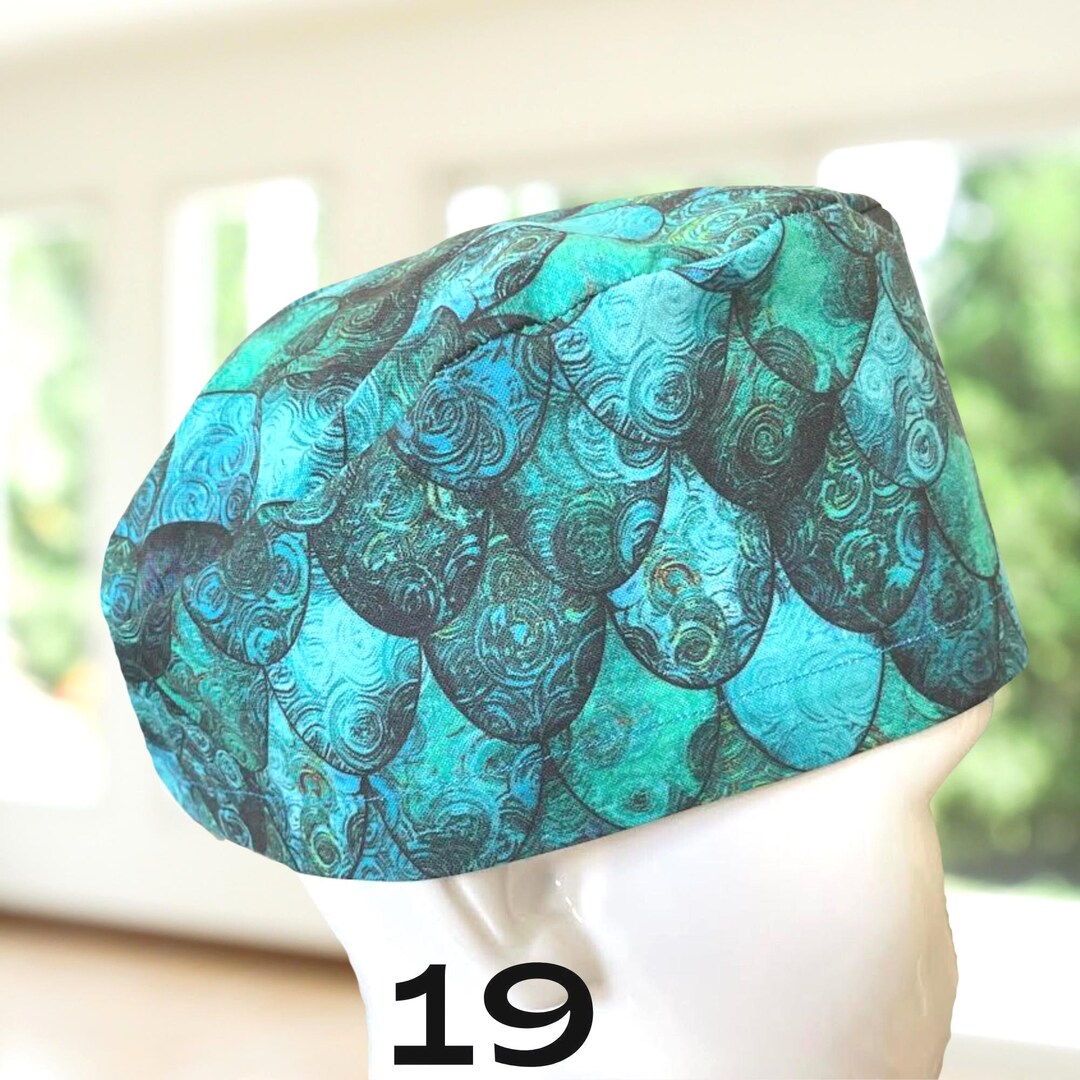 Collection #3 Velcro Closure PREMIUM Scrub Hats ~various Scrub Caps ...