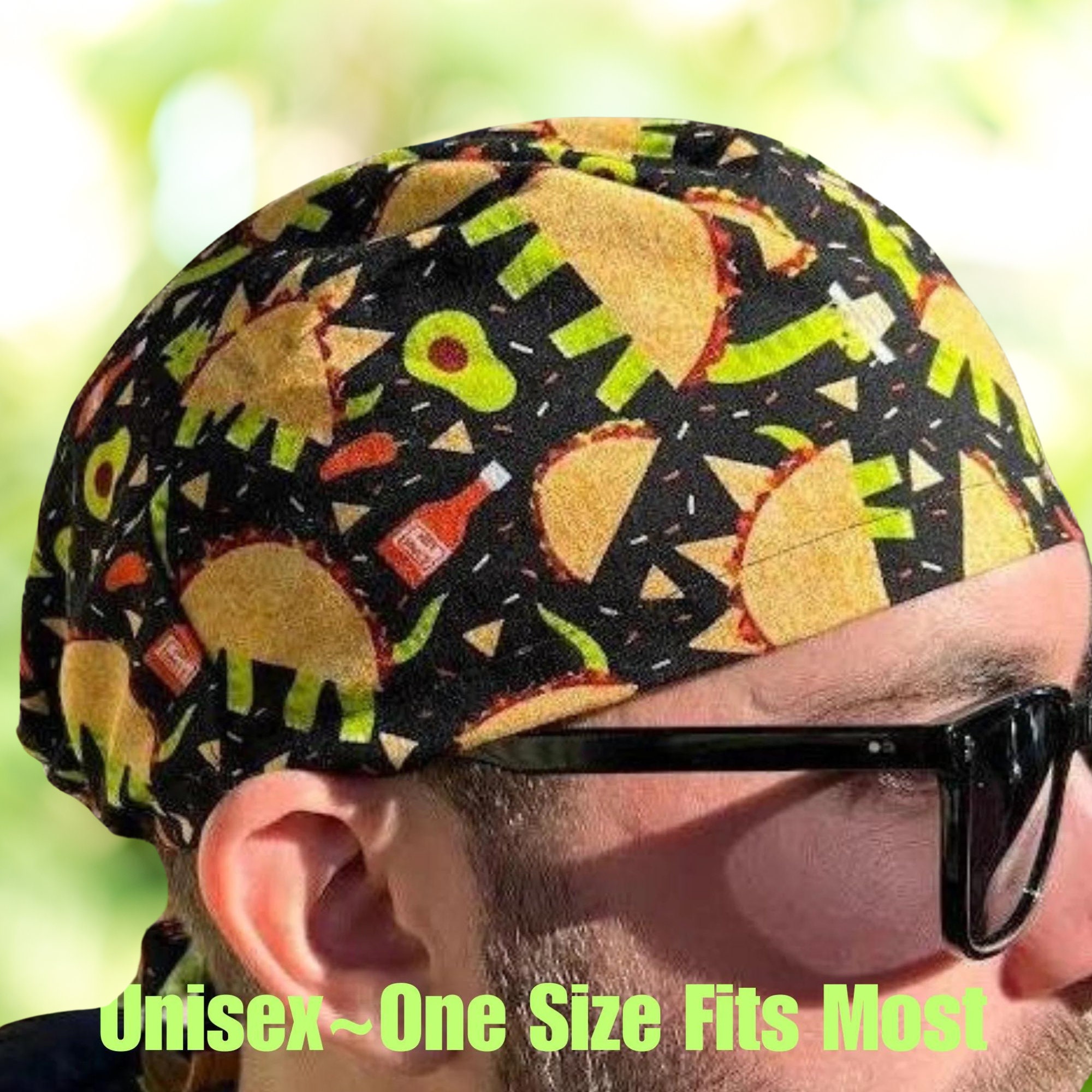 Medley Cartoon Scrub Cap~ Unisex Cotton Nurse Hat, CNA, NP, MD, Vet ...