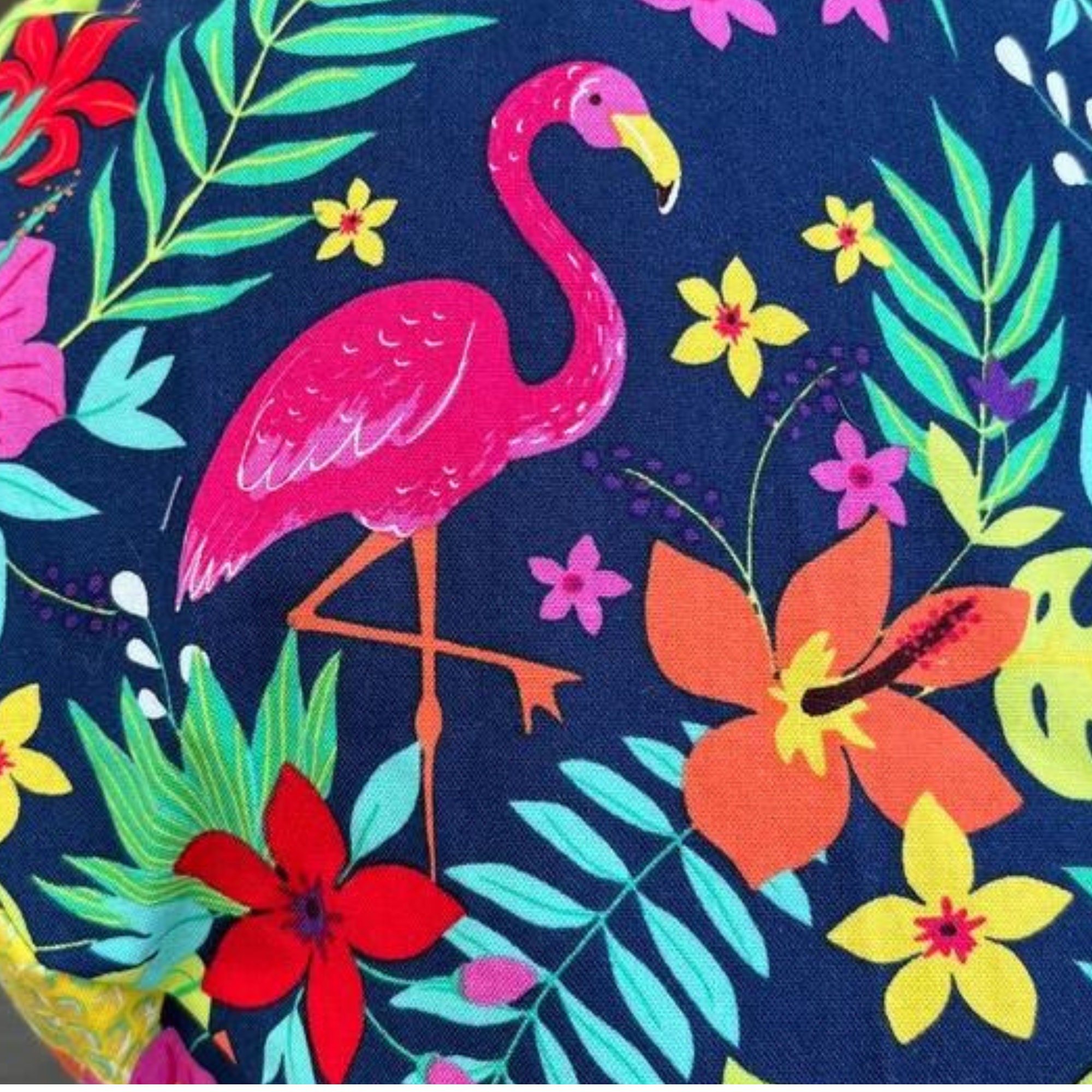 PREMIUM EURO Style Scrub Cap Flamingo Tropicals Scrub Hats Women Euro ...