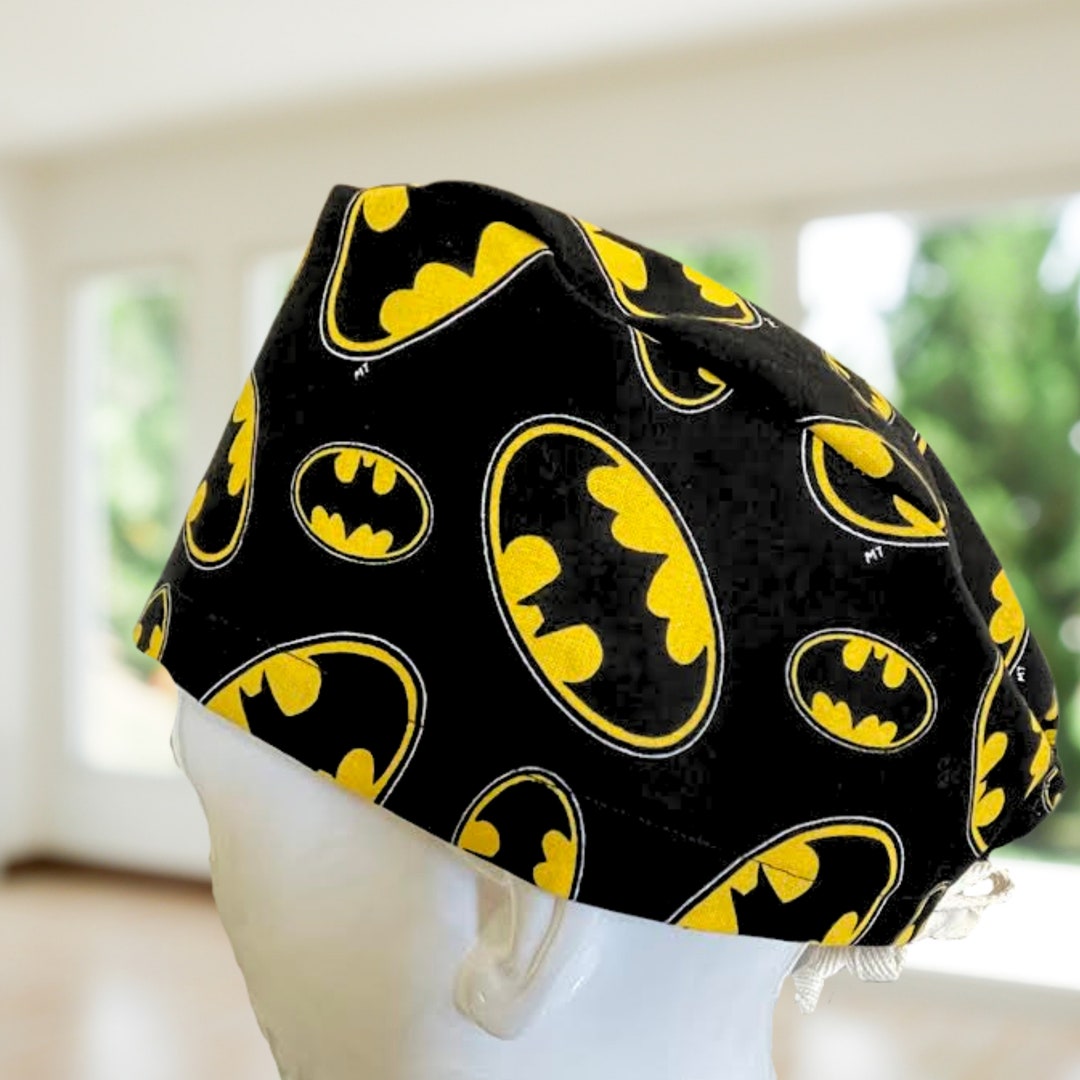 PREMIUM Batman Licensed Modern Scrub Cap, Nurse Cap, Scrub Hat, OR ...