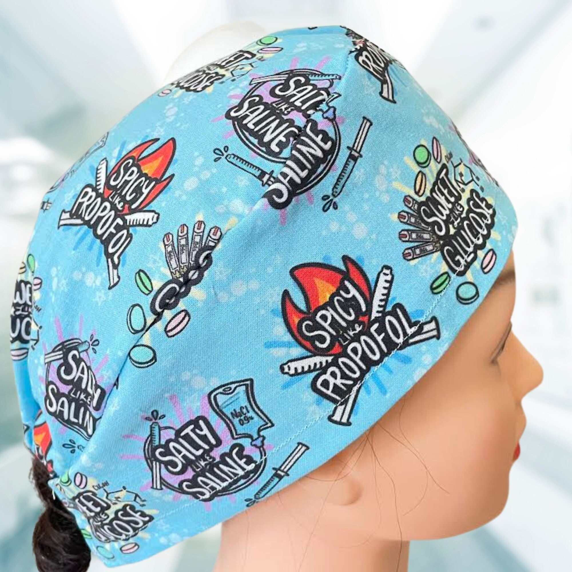 PREMIUM Spicy Propofol Scrub Cap, Nurse Cap, Scrub Hat OR Scrub Cap ...