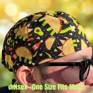 Rock Bands Unisex Surgical Scrub Cap: Healthcare, Tech, CNA, MD, RN ...