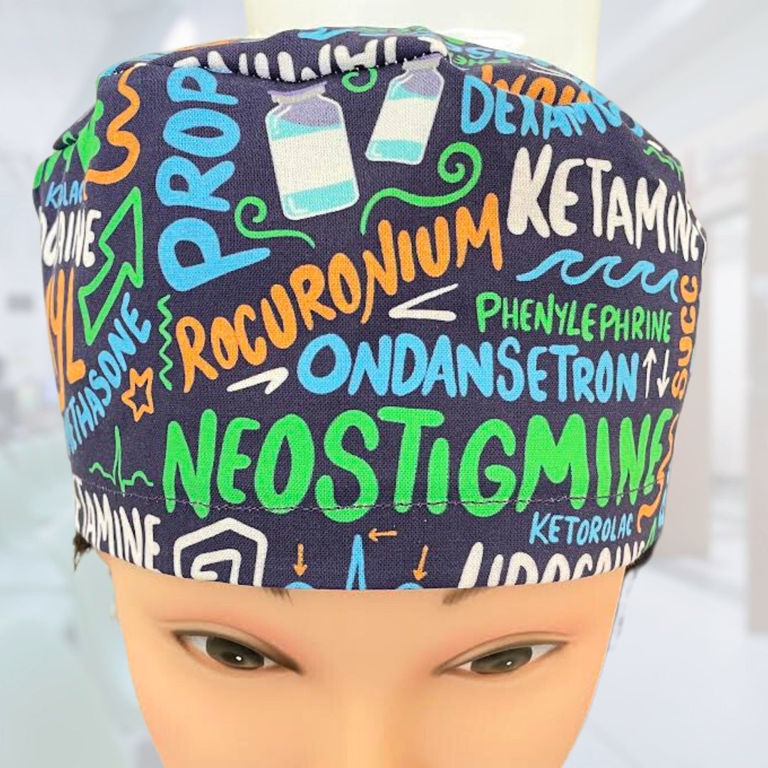 PREMIUM Meds~ Modern Scrub Cap, Nurse Cap, Scrub Hat, OR Scrub Cap ...