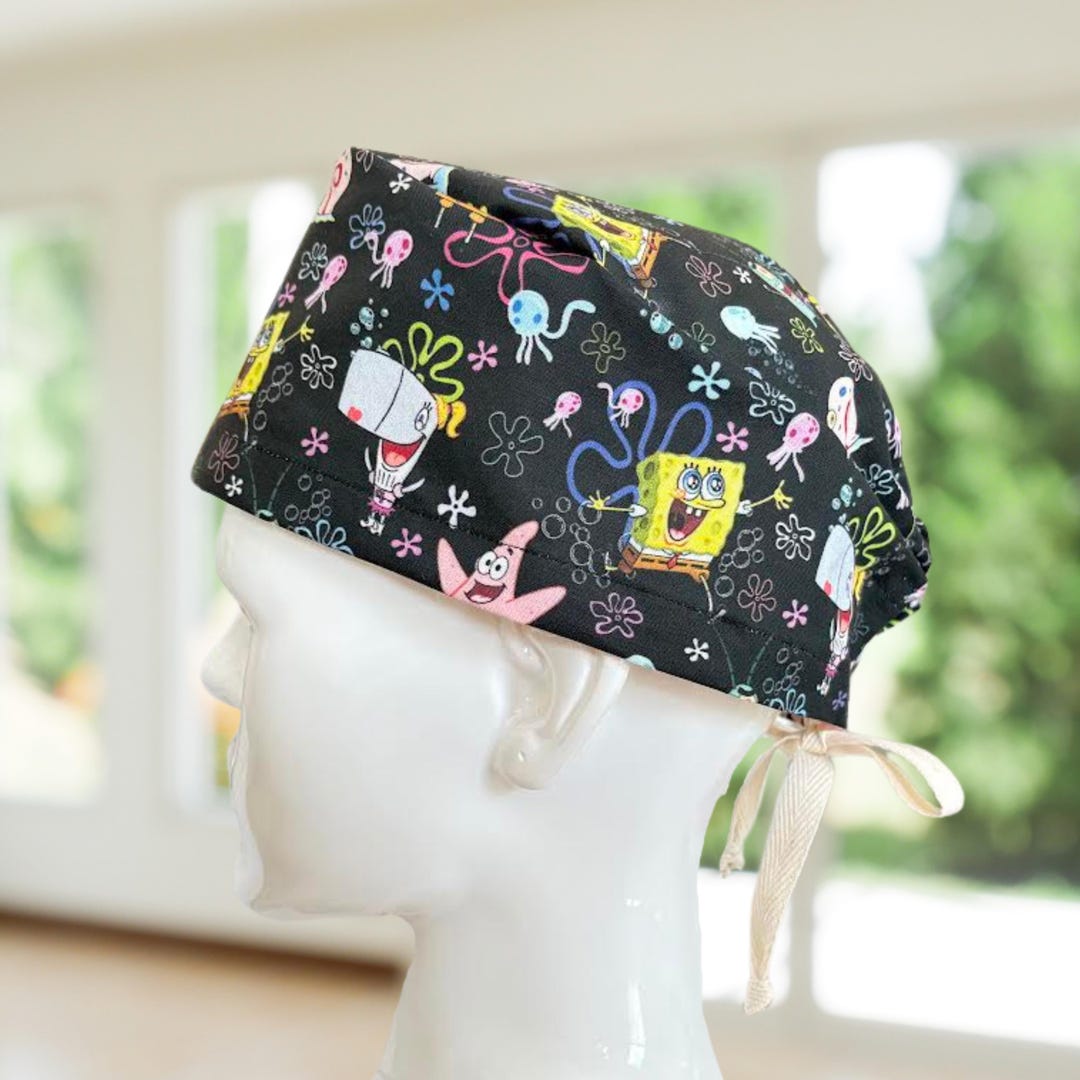 Sponge Scrub Cap: Modern Nurse Hat, Surgical Tech, Vet,cna,md, Gift - Etsy