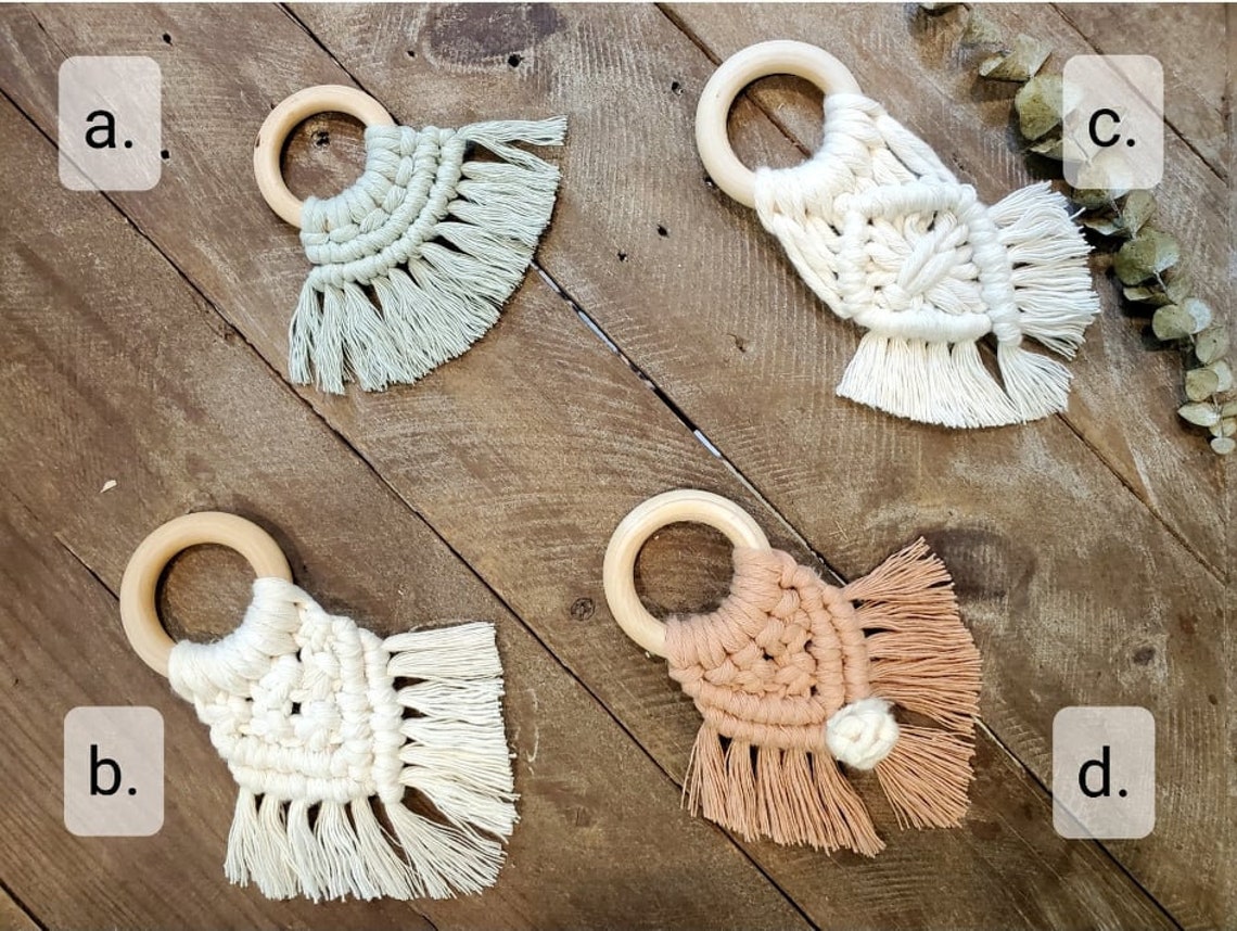 Macrame Napkin Ring Boho Wedding Bridal Shower - Etsy