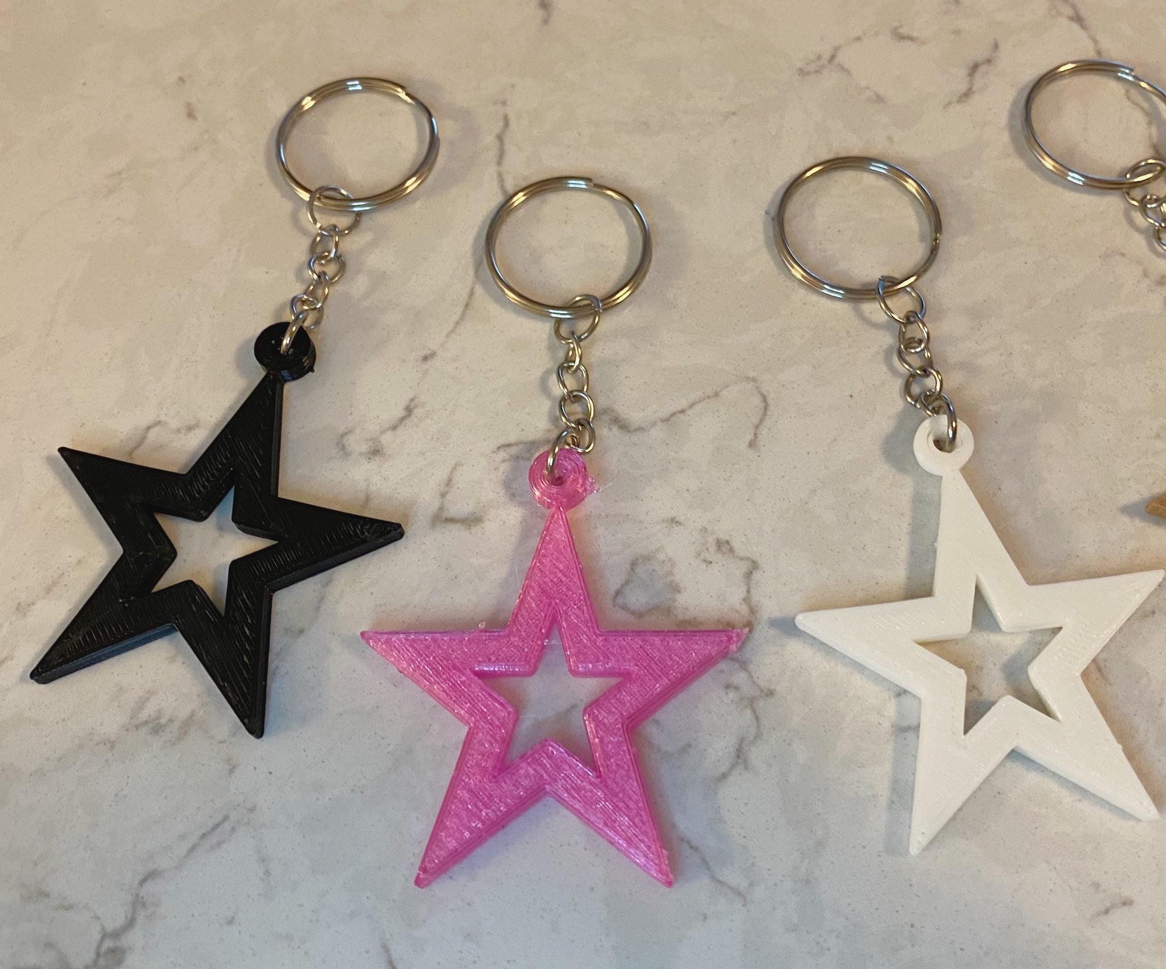 Star Keychain, Star, Space Keychain, Keychain, Car Accessory - Etsy