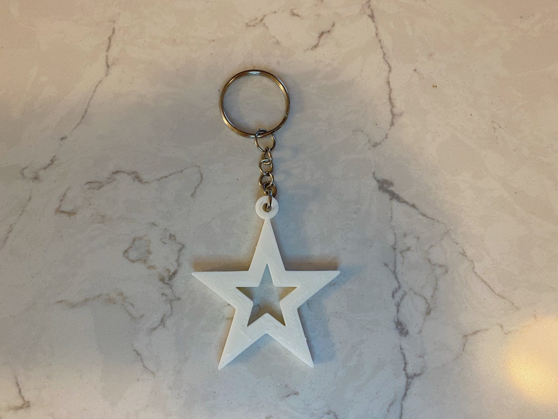 Star Keychain Star Space Keychain Keychain Car Accessory - Etsy