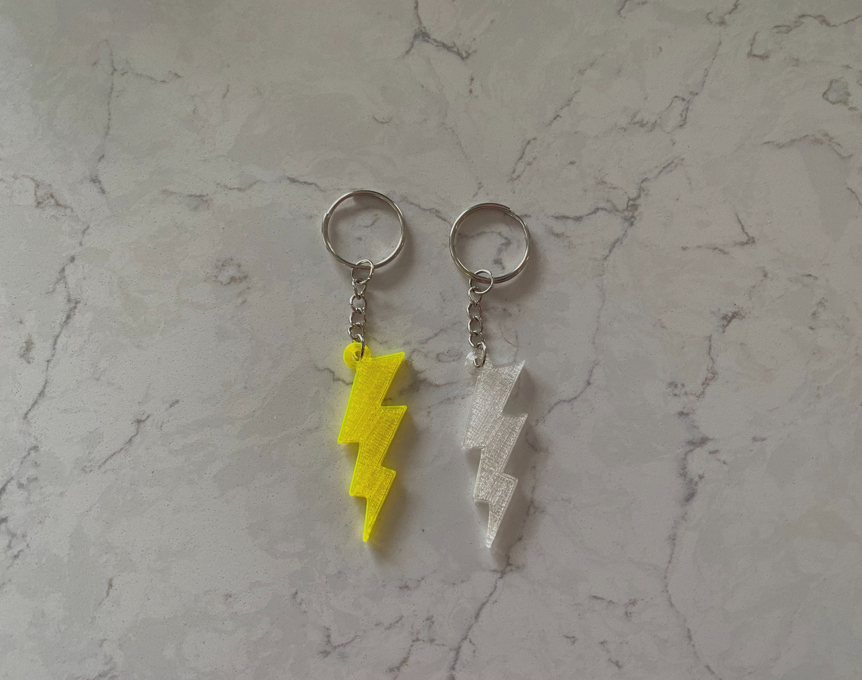 Lightning Bolt Keychain, Bolt Keychain, Symbol Keychain, Bolt Chain ...