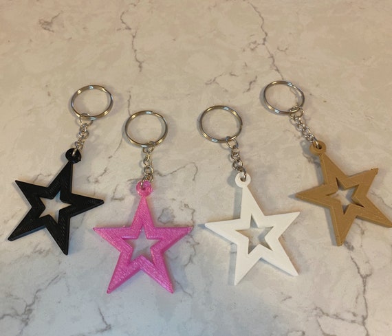 Star Keychain Star Space Keychain Keychain Car Accessory - Etsy