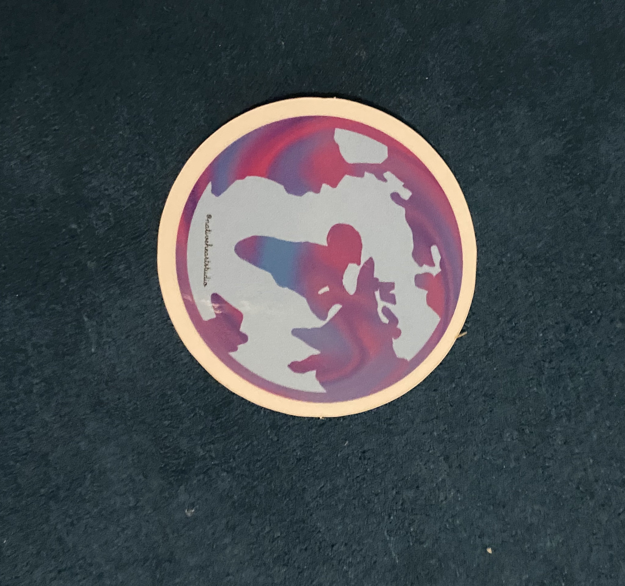 The World vinyl sticker | Etsy