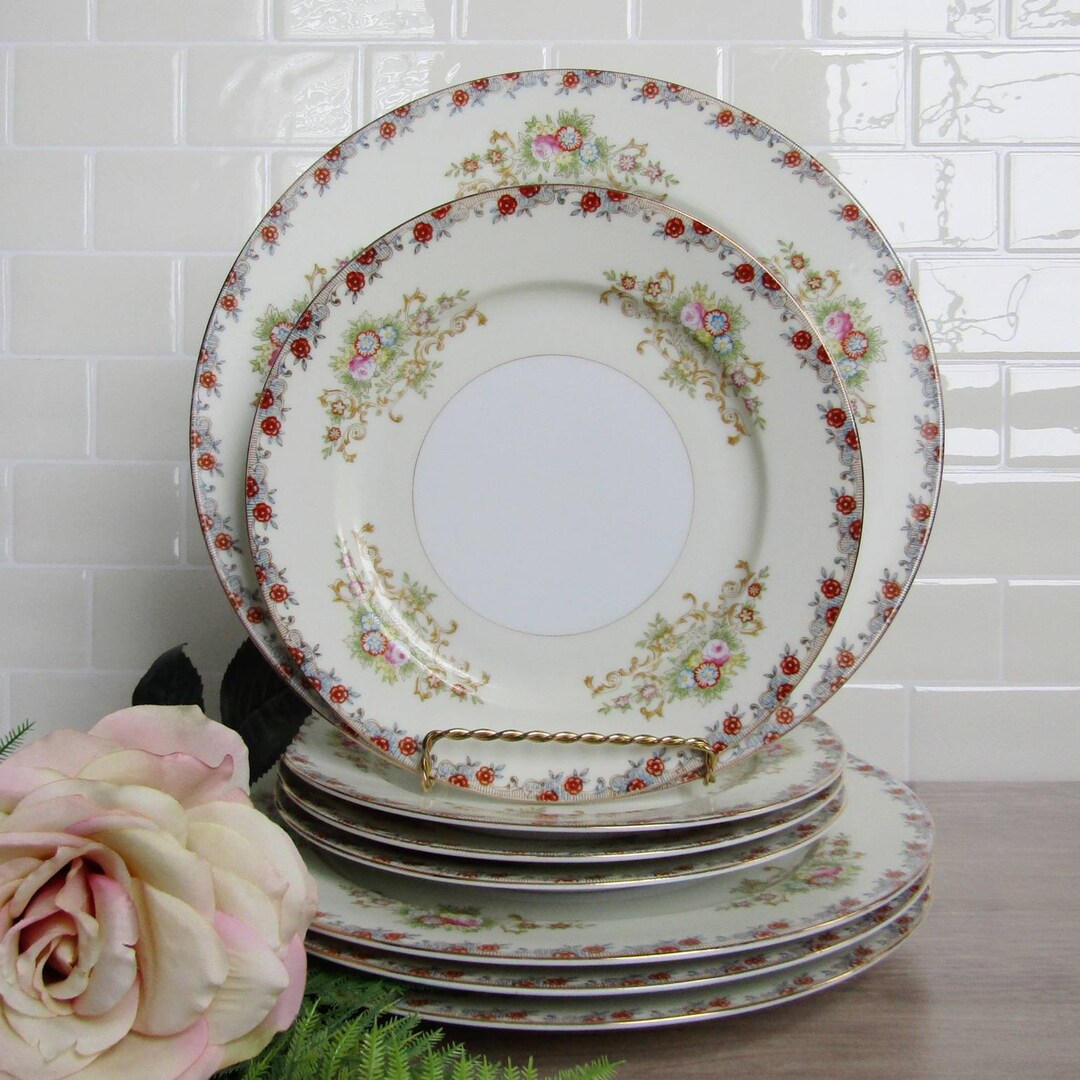 Royal Chester China, 4 Dinner Plates and 4 Salad Plates ~~ Vintage ...