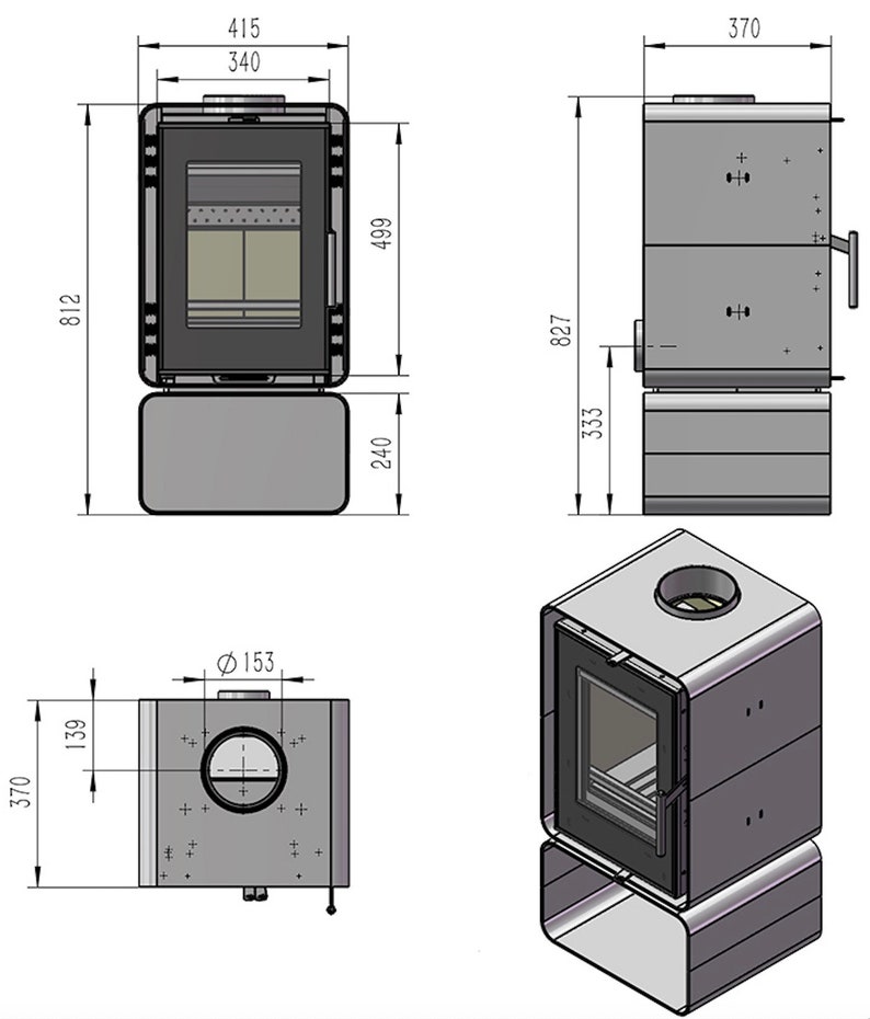 Wood Burning Stove Sets for Dome - Etsy