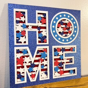 3D Layered Paper USA Home Layered Cardstock Shadow Box - Etsy