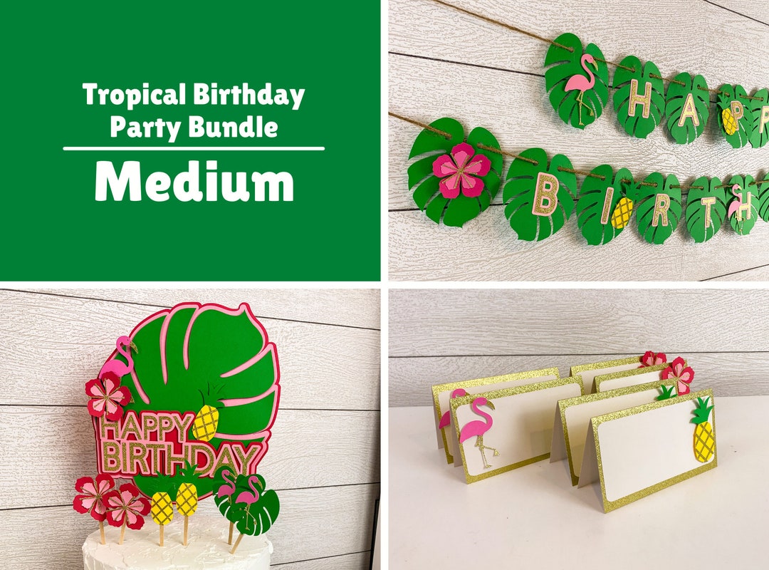 Luau Party Decor Bundle Medium Party Bundle Luau Party Decorations Pool ...