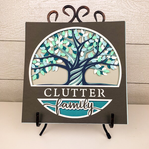 Layered Name Cardstock - Etsy