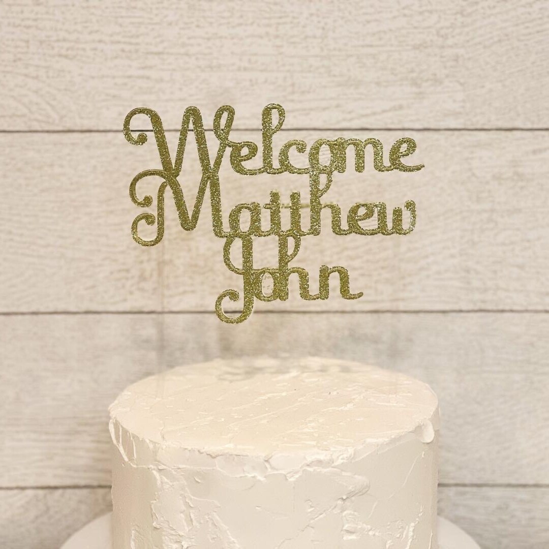 Simple Text Cake Topper Cake Decoration Fancy Cake Topper - Etsy