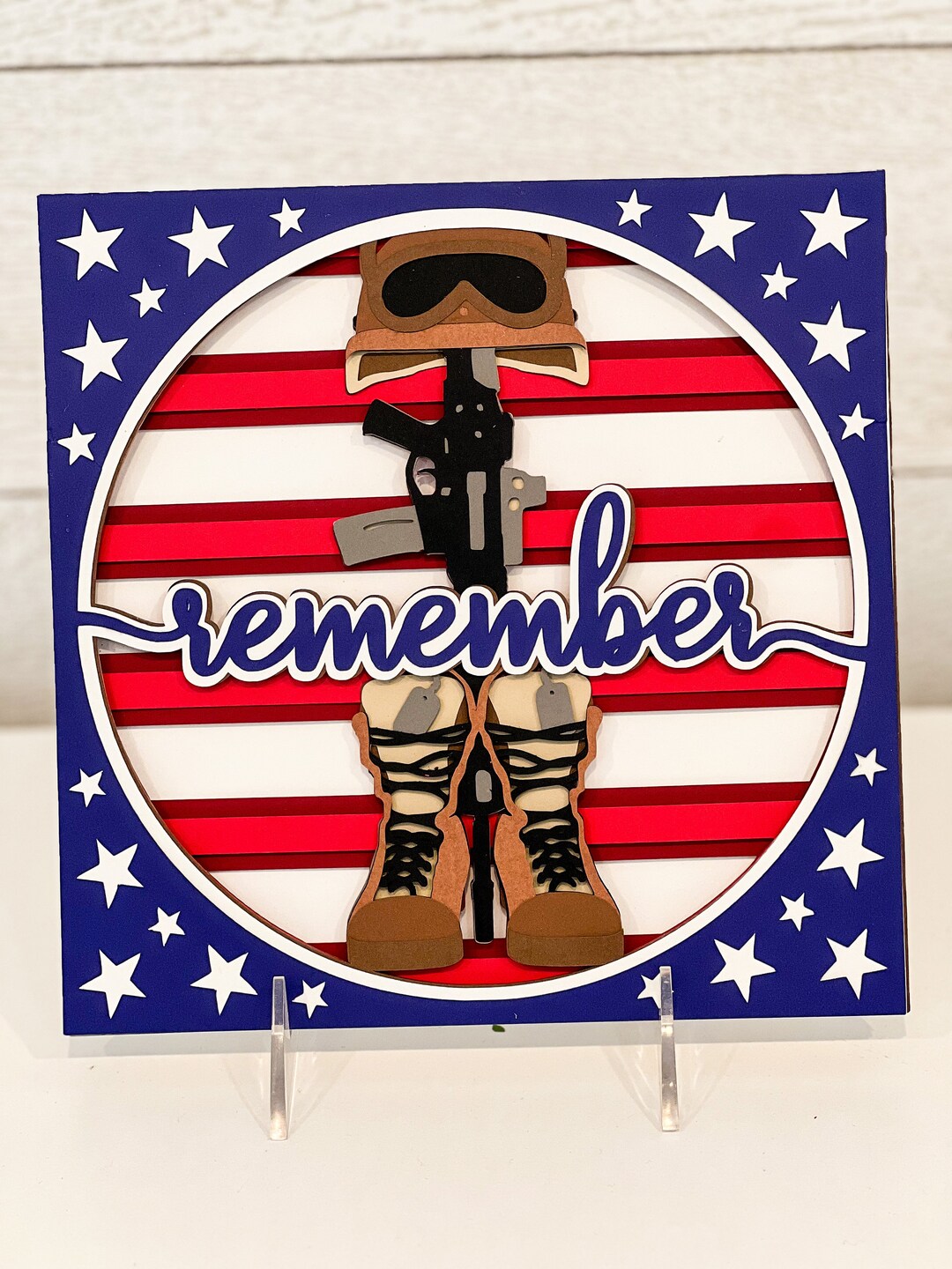 3D Layered Paper Remember Layered Cardstock Shadow Box Christmas Gift ...