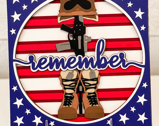 3D Layered Paper Remember Layered Cardstock Shadow Box Christmas Gift ...