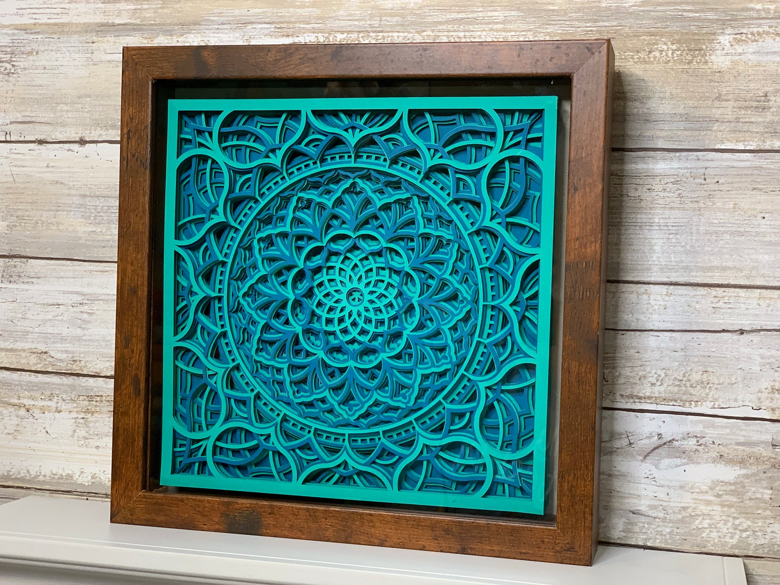 3D Layered Mandala 132 Layered Paper Design Shadow Box - Etsy
