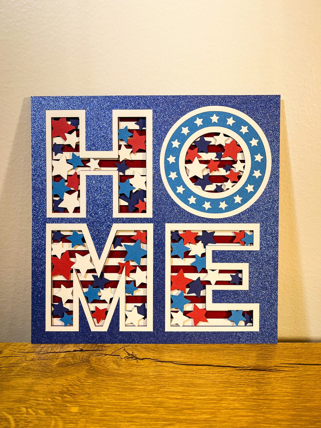 3D Layered Paper USA Home Layered Cardstock Shadow Box - Etsy