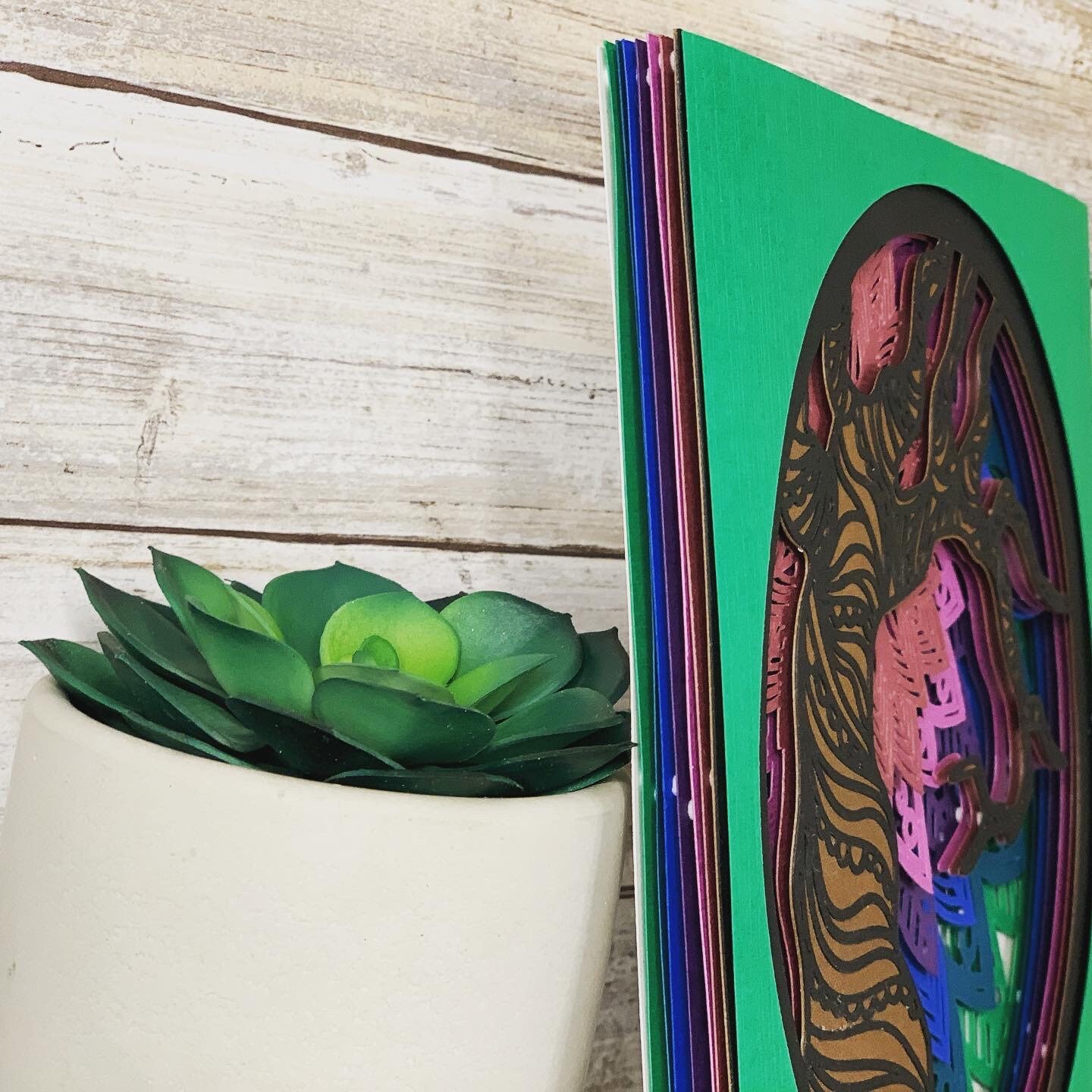 3D Layered Design Tree Mandala Shadow Box Seasons - Etsy