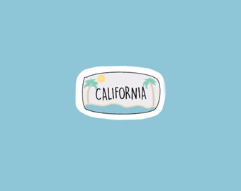 California Plate Sticker - Etsy