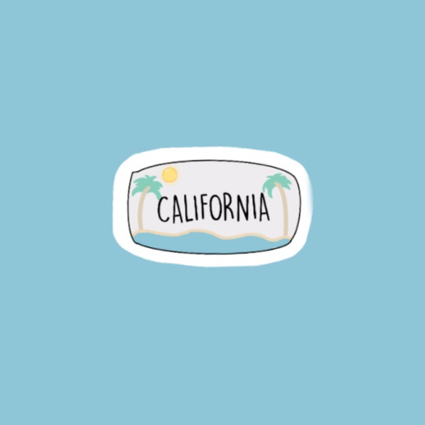 California License Plate Decal - Etsy