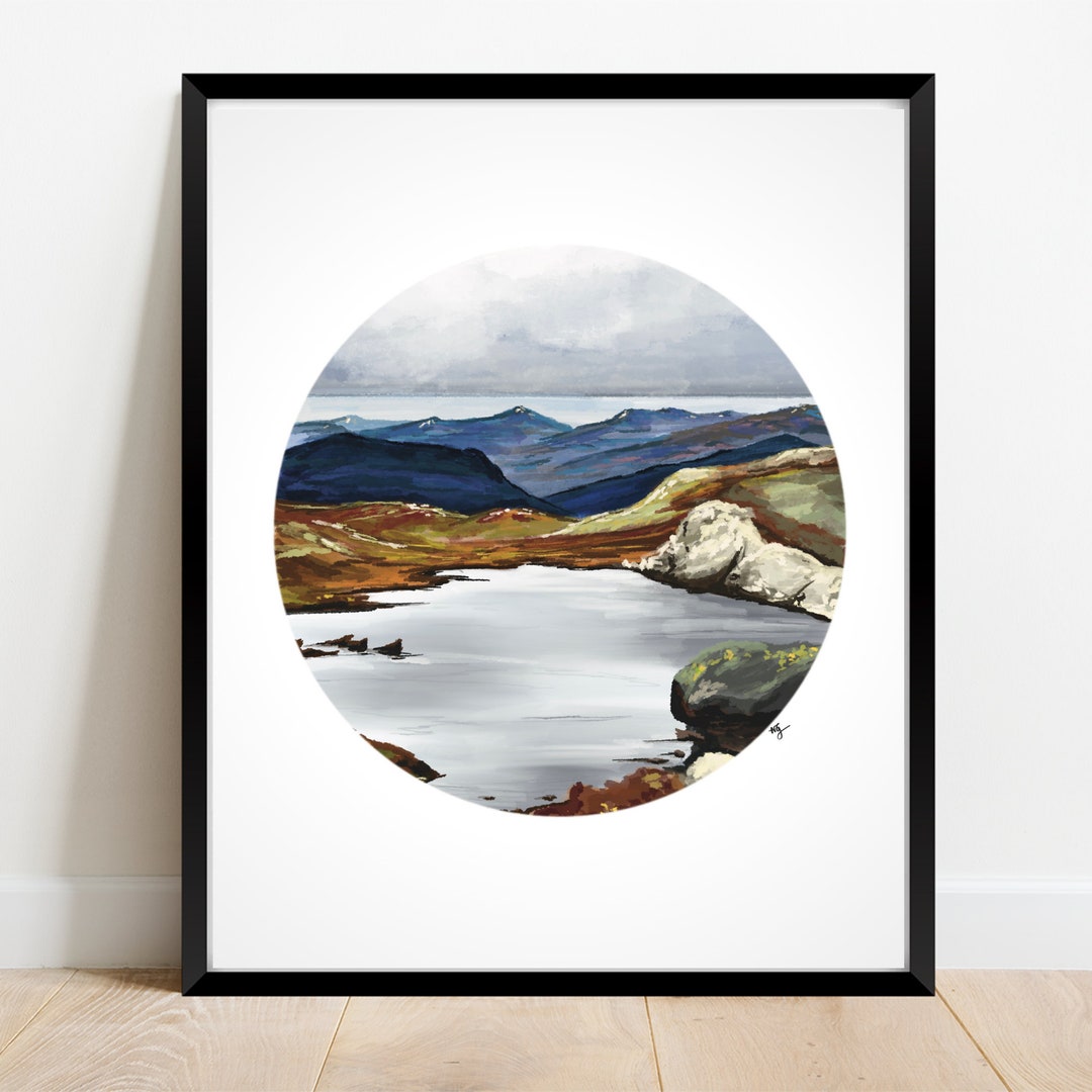 MOUNT OKSEN Scandinavian Hardanger Blue Mountains Fjords and Mountains ...