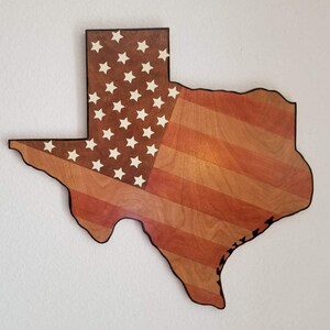 Texas Plaque State Stars and Stripes Wooden Wall Plaque - Etsy