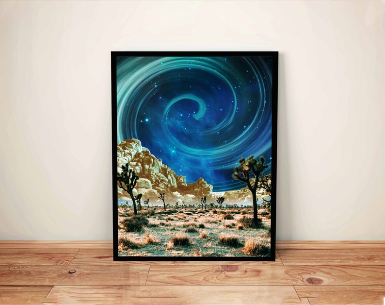 Joshua Tree Art Print: Surreal Desert Landscape Giclée - Etsy
