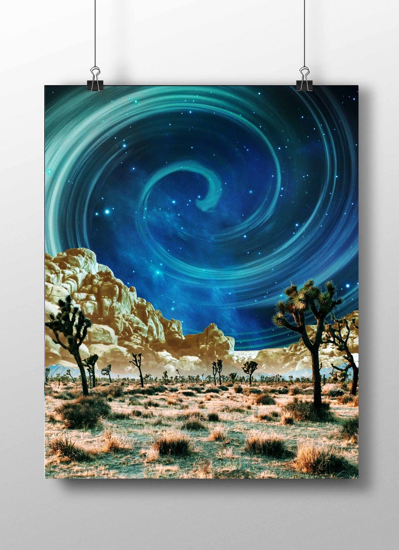 Joshua Tree Art Print: Surreal Desert Landscape Giclée - Etsy