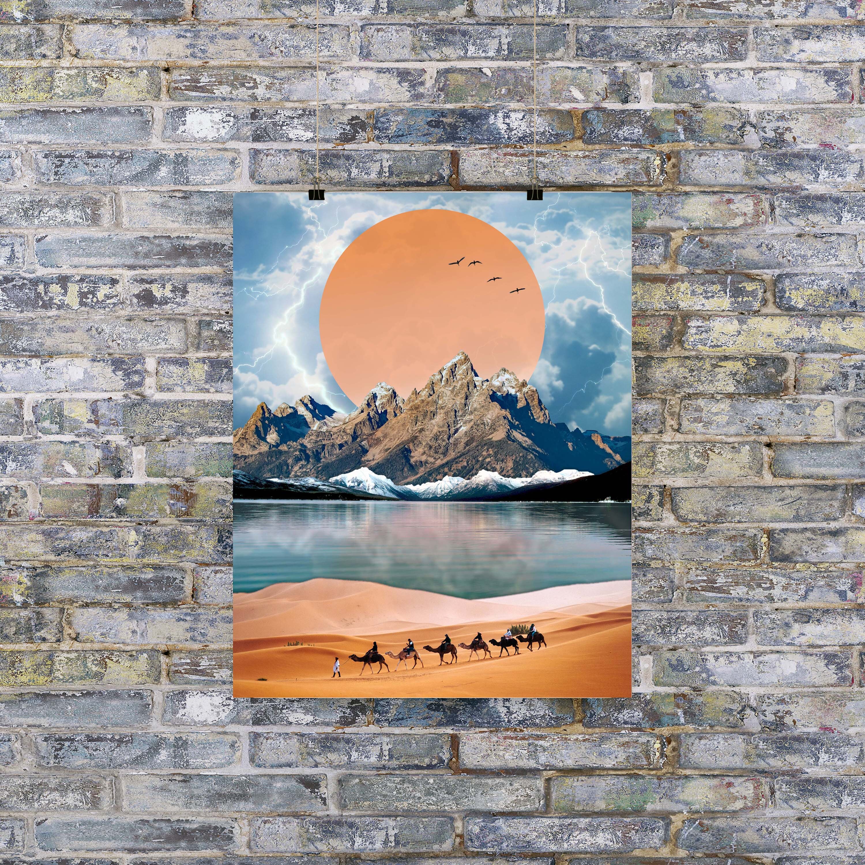 Surreal Desert Art Print: 'the Alchemist' Digital Collage - Etsy