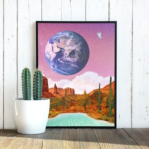 Wall Art 11x14" Print, Home Office Wall Art, Digital Collage Prints ...