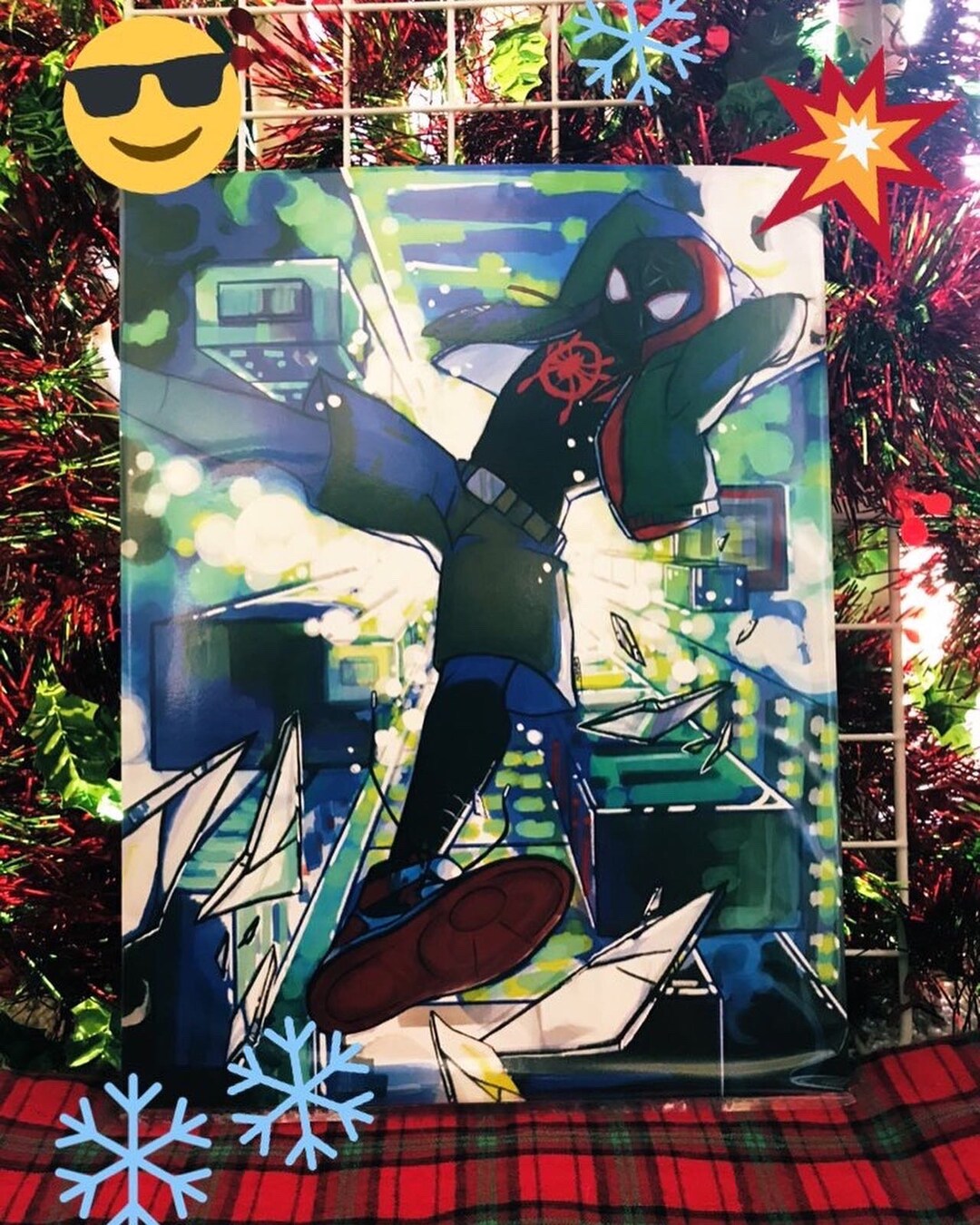 Miles Morales Spiderverse Glossy Print: Heavy Card Stock (8.5x11) - Etsy