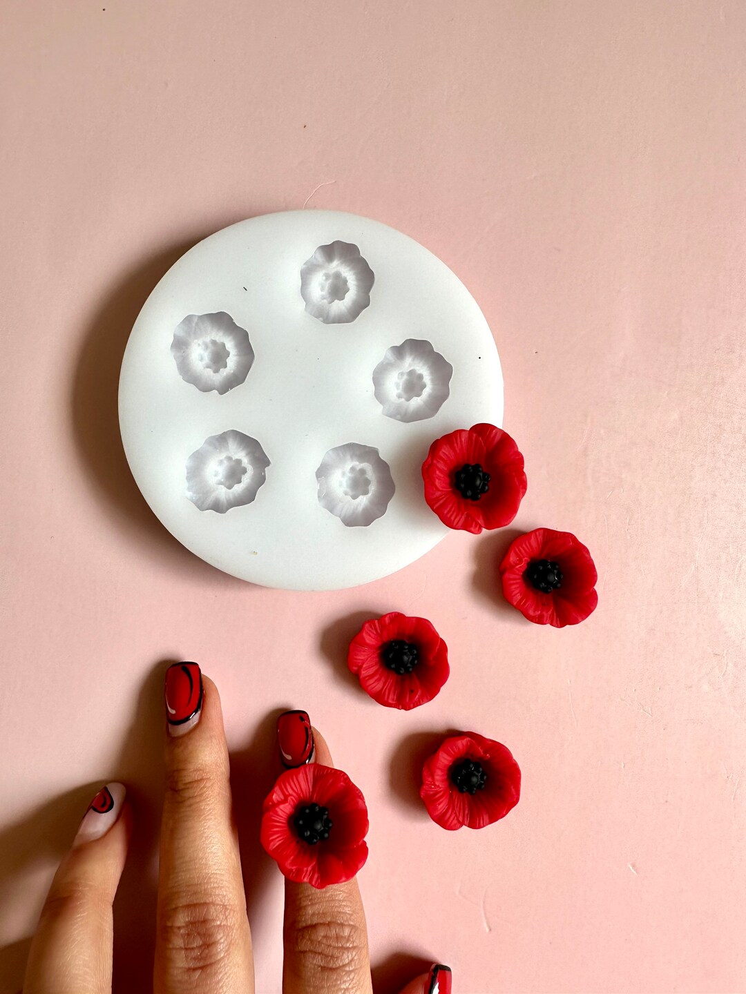 Poppy Flower Silicone Mold for Resin Art Polyester Clay - Etsy