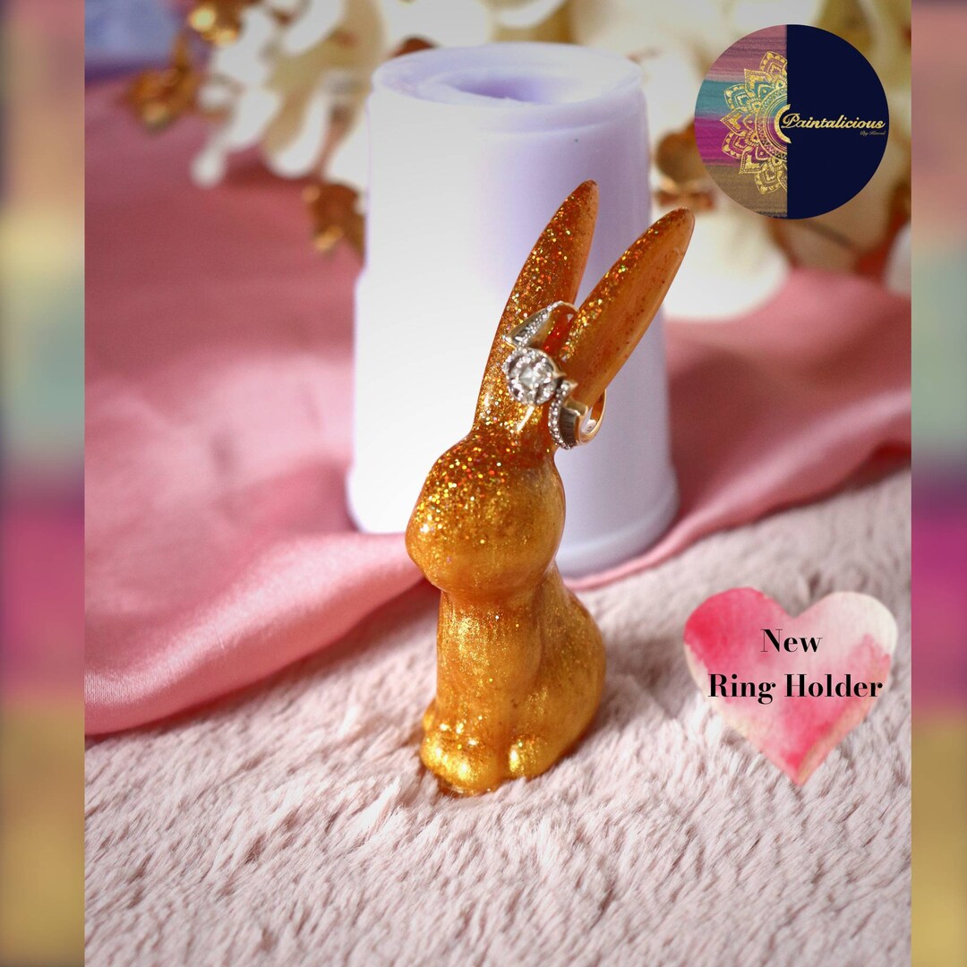 LIMITED STOCK Rabbit Ring Holder Mold for Resin Art, Polymer Clay ...
