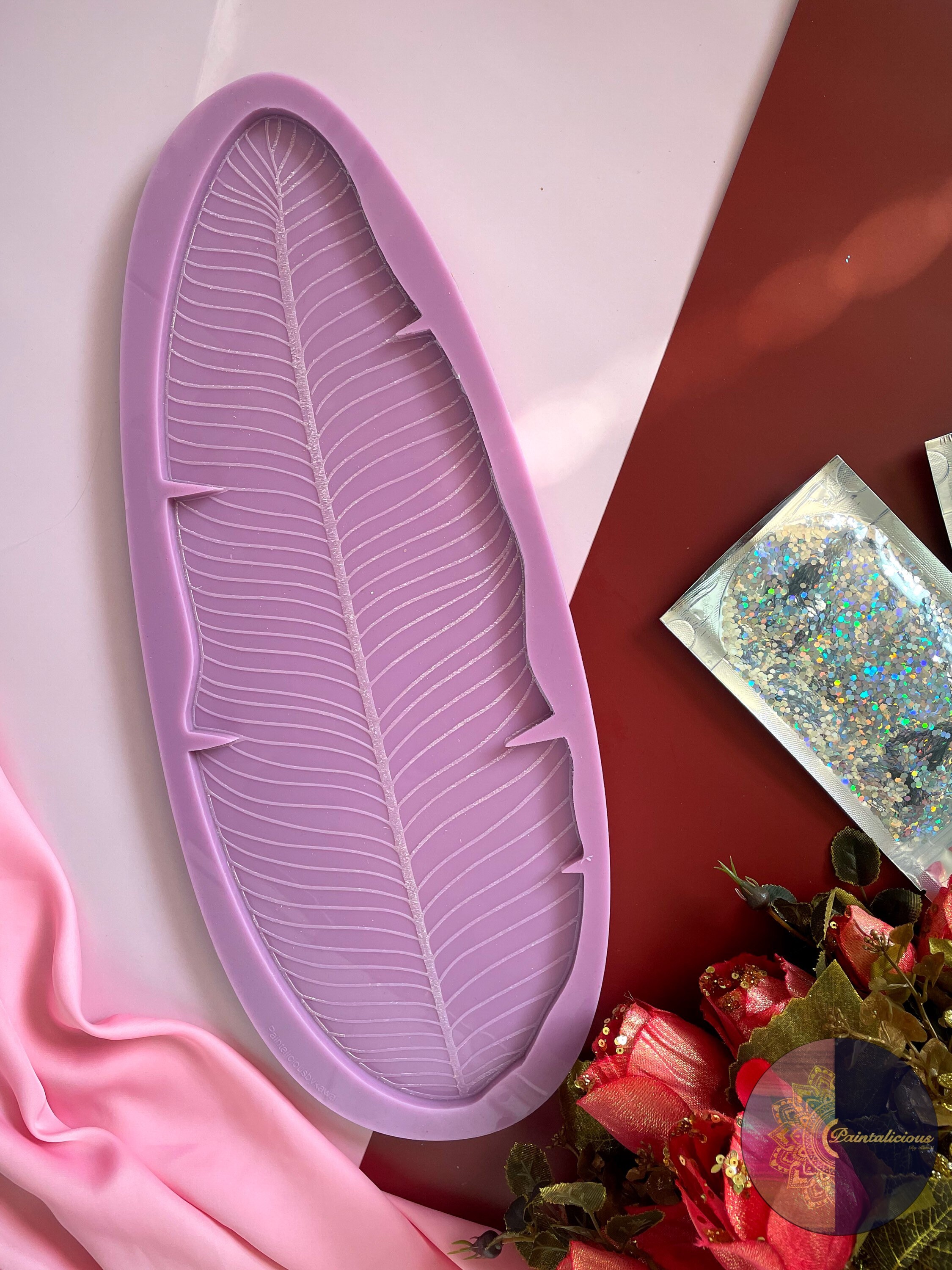 40cm Large Leaf Mold for Resin Art Silicone Mould for | Etsy