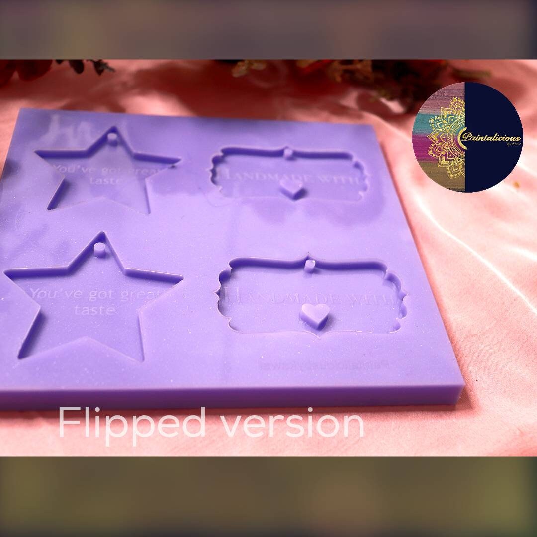 Handmade with Love Silicone Tags Resin Silicone Mold | Etsy