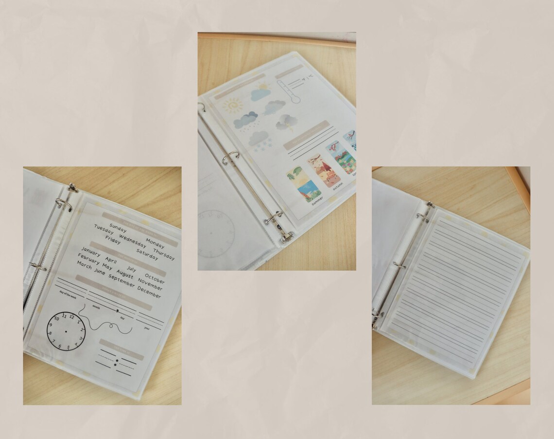 Morning Menu Pages for Homeschool Suns Theme Morning Menu - Etsy